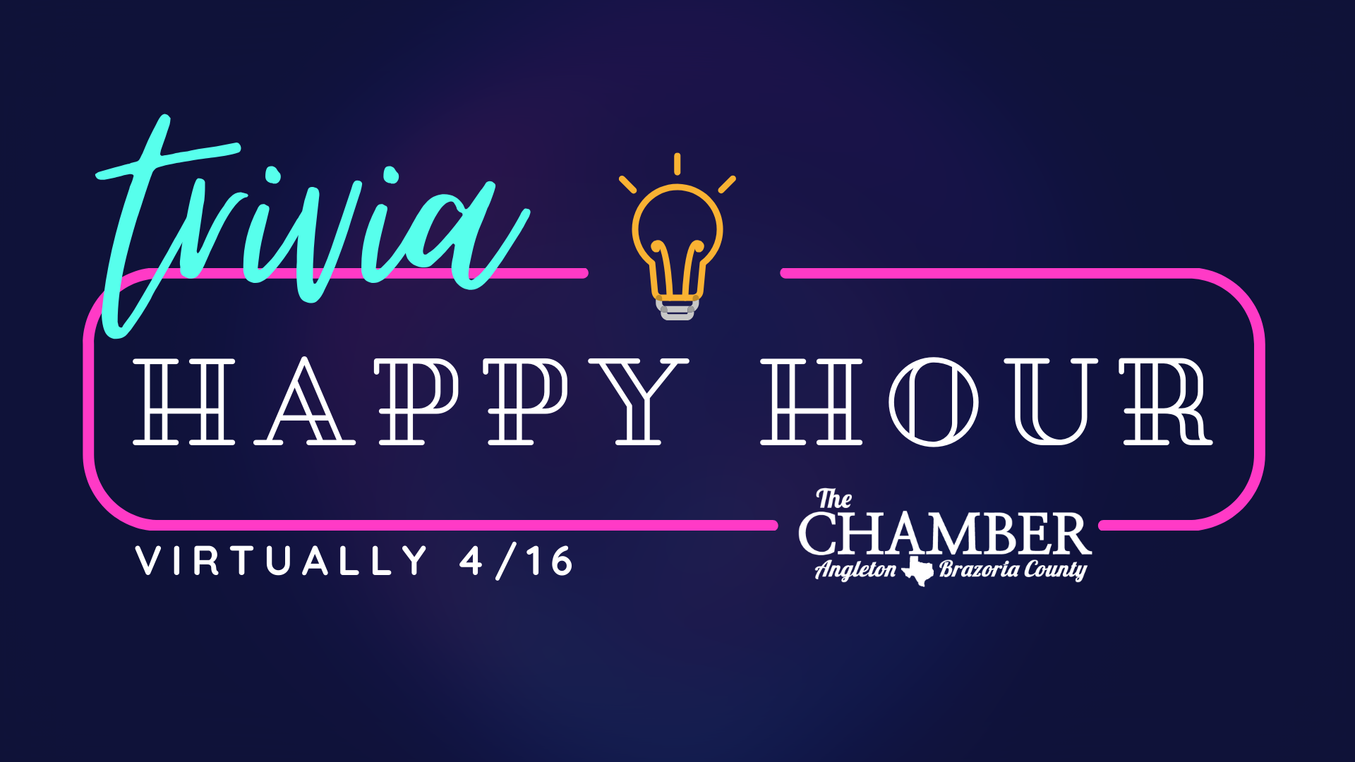 Trivia Happy Hour with The Chamber- Custom Trivia Quiz Maker
