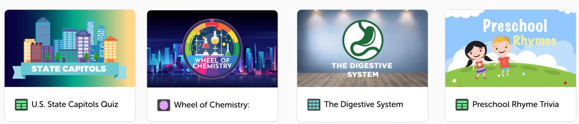 Games sample - TriviaMaker - Quiz Creator