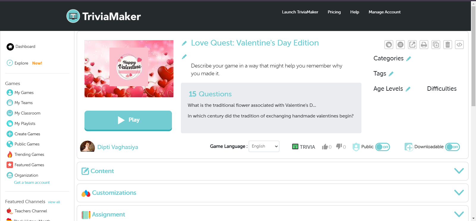 How to Create Trivia Assignments & Share Links with Your Team in ...