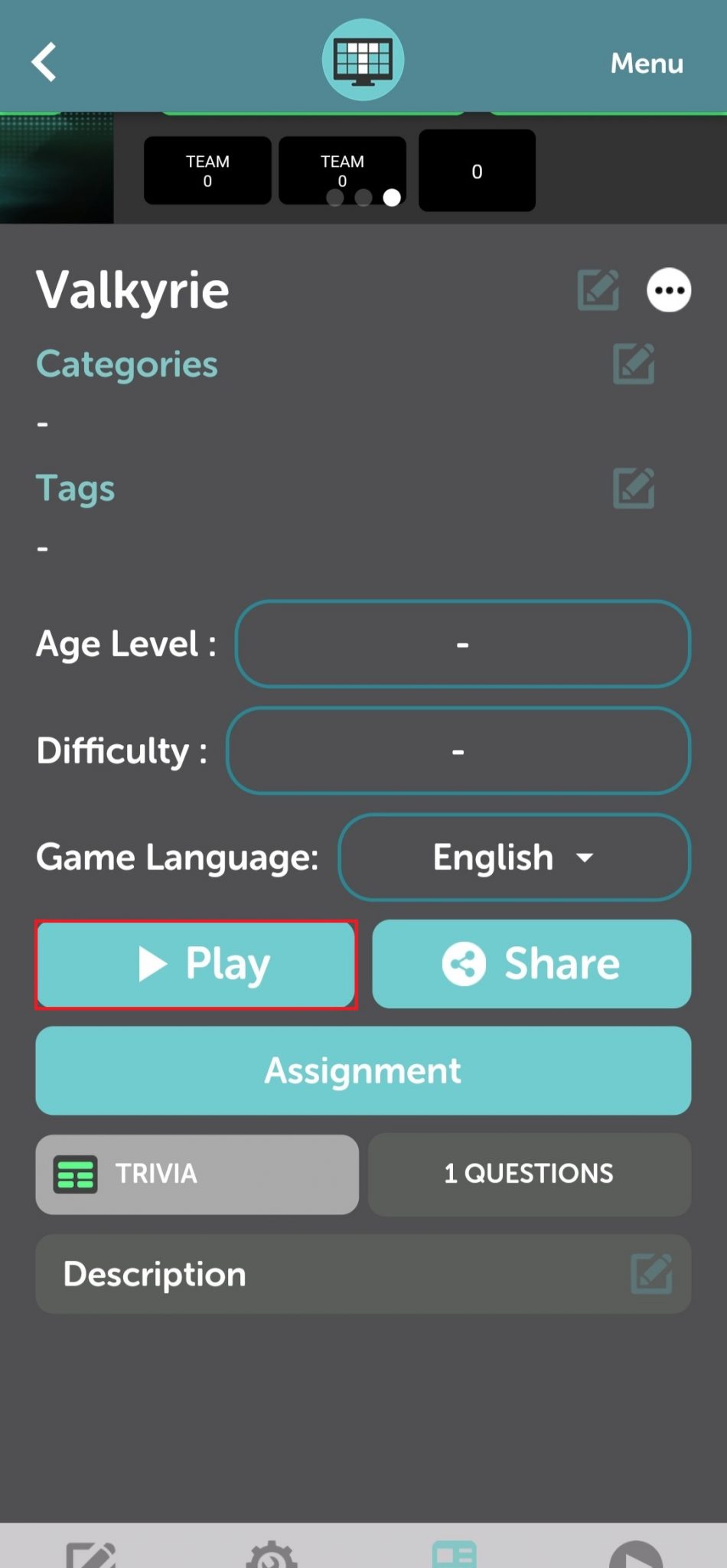 How to see scoreboard in TriviaMaker