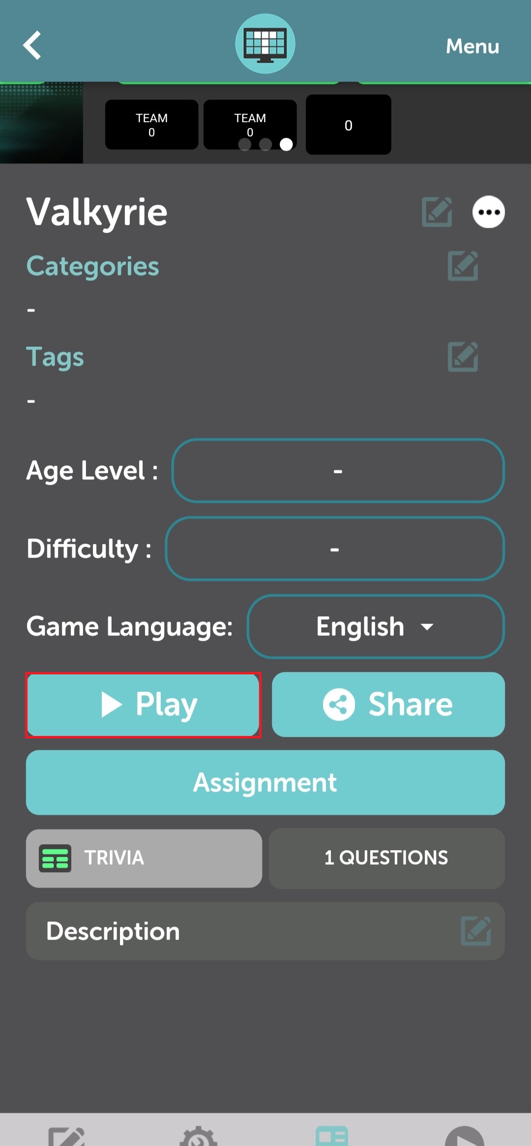 How to see scoreboard in TriviaMaker
