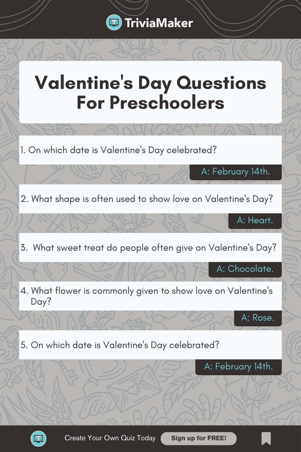 75+ Best Valentine's Day Trivia Questions and Answers [2025]
