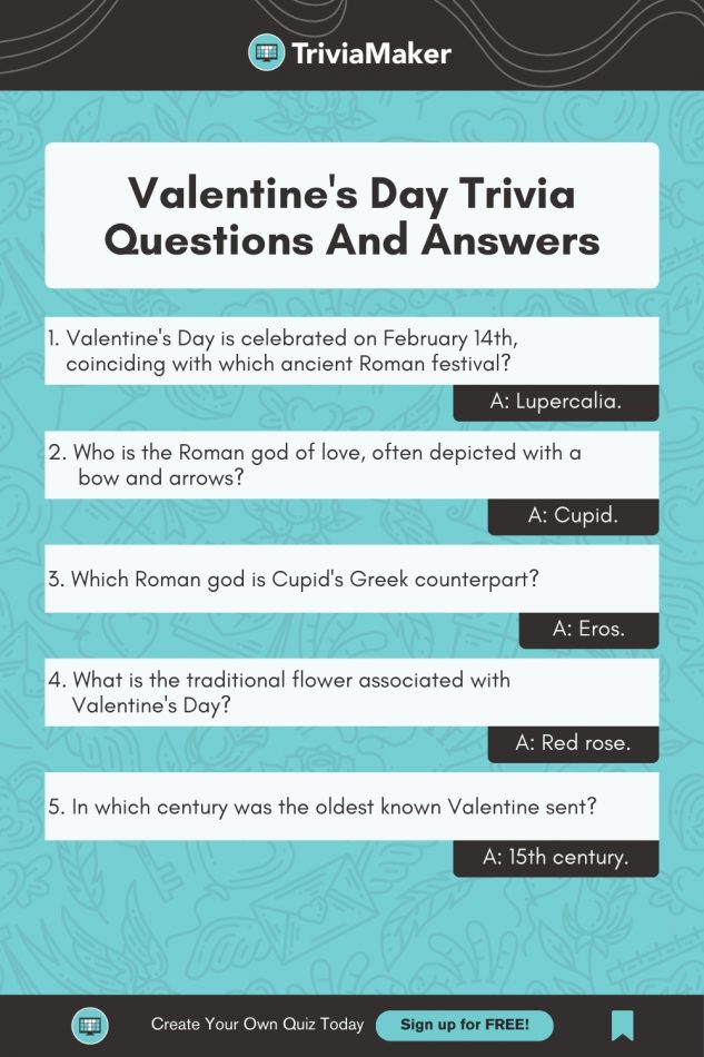 75+ Best Valentine's Day Trivia Questions and Answers [2025]