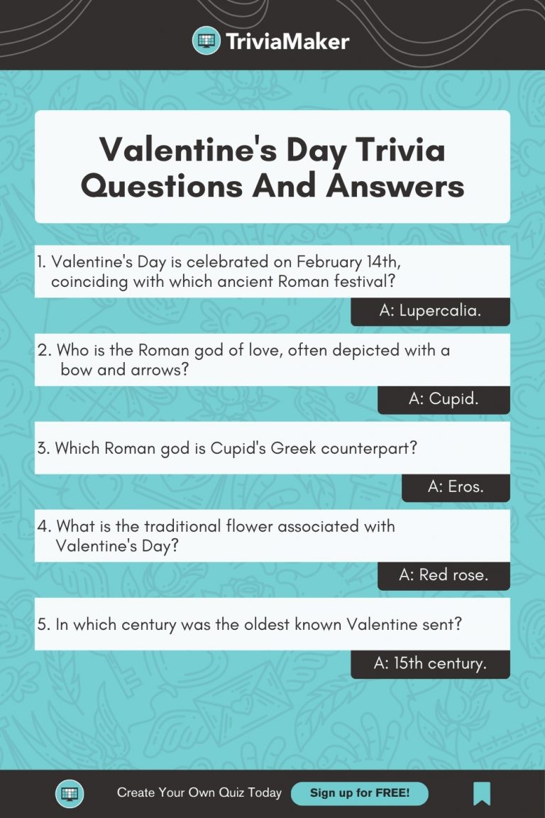 75+ Best Valentine's Day Trivia Questions and Answers [2025]