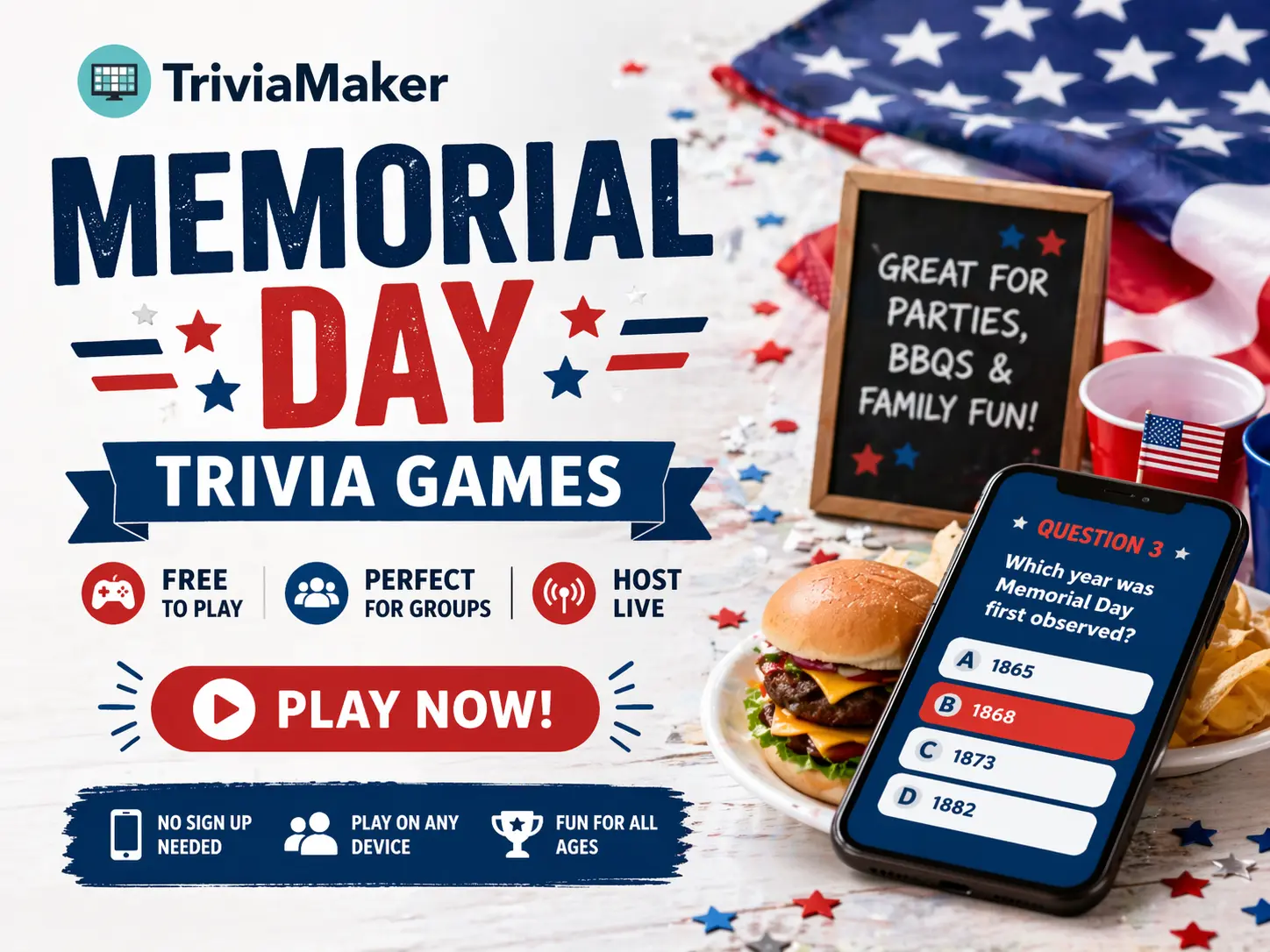 Memorial Day Trivia Questions, Answers & Free Trivia Games